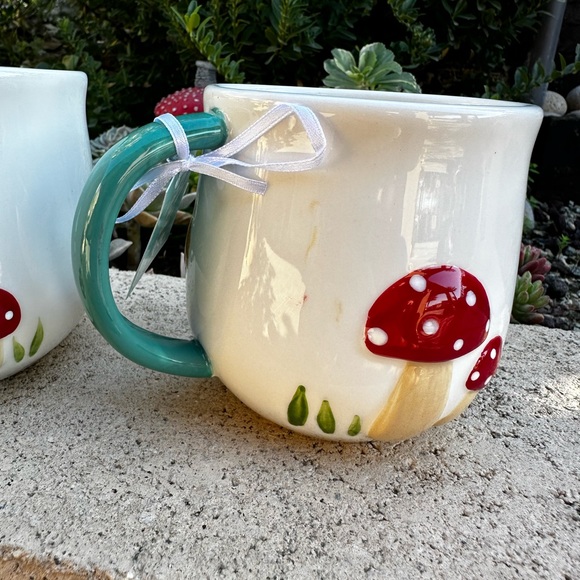 LANG | Dining | Lang Hand Painted Mushroom Mug Set Of 2 Vintage Retro ...